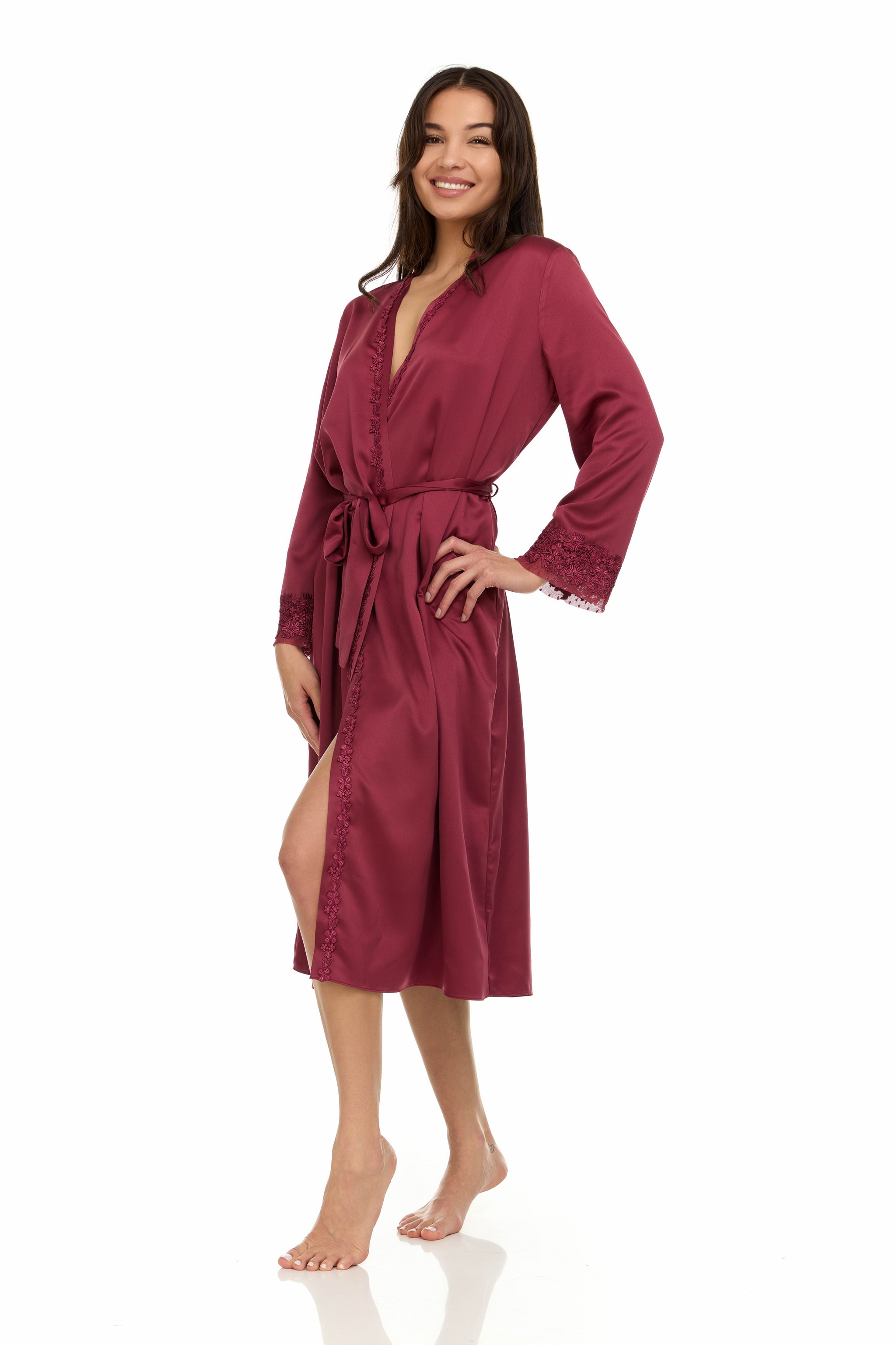 Showstopper Long Robe – Flora Nikrooz